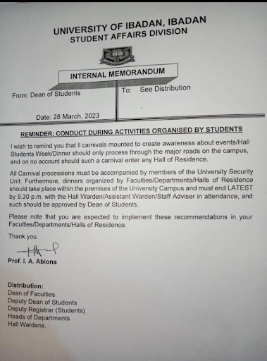 Opinion – UI’s New Activity Memo; What does it Mean for Student and ...